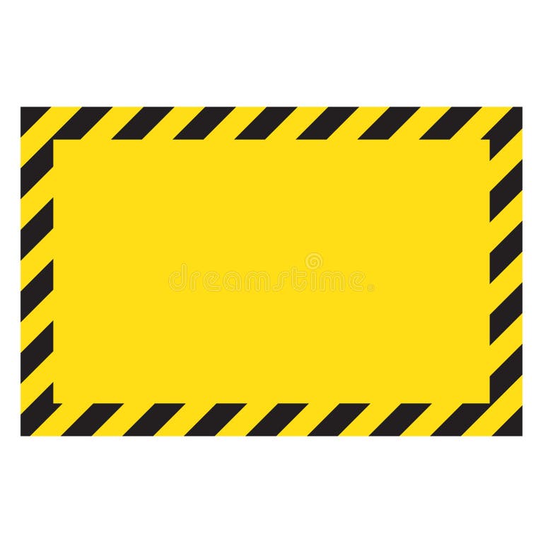 Black and Yellow Warning Line Striped Rectangular Background, Yellow ...