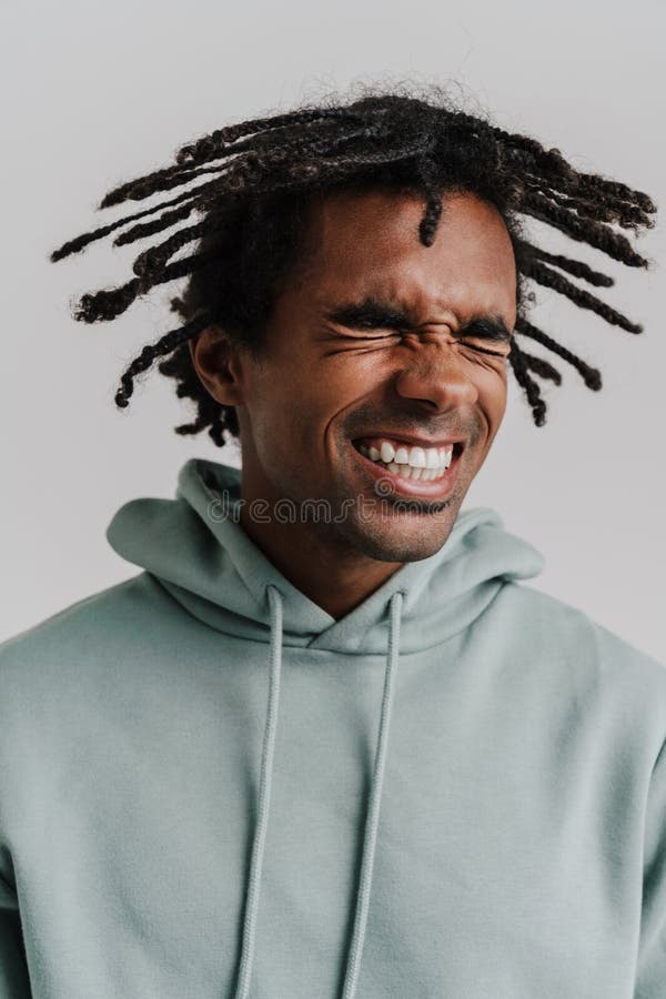 Black Young Couple Laughing while Dancing Together Stock Image - Image ...