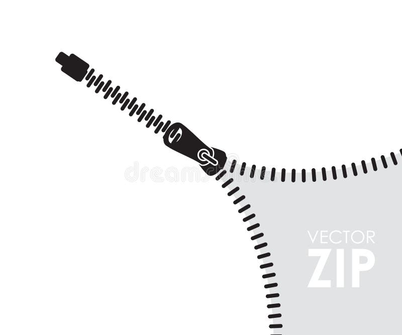 Black zip image stock vector. Illustration of connect - 85300576