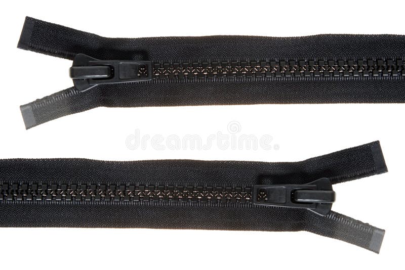 Black zipper stock image. Image of tailoring, tailor - 62159209