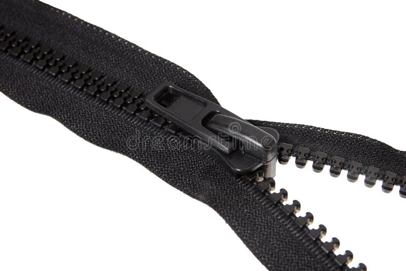 Black zipper stock image. Image of tailoring, tailor - 62159209