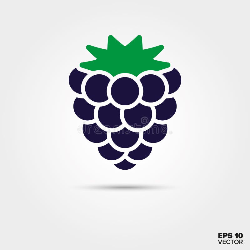 Blackberry Icon On White Background. Simple Element Illustration From ...