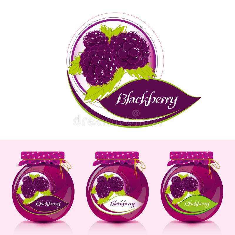 Blackberry Preserves Label or Tag Personalized Blackberry Label Paper ...