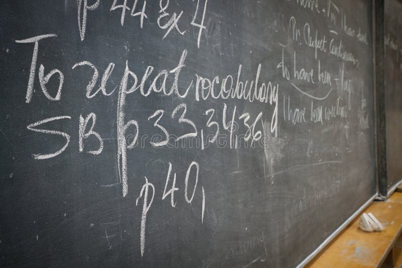 Blackboard stock image. Image of repeat, text, lesson - 18059127