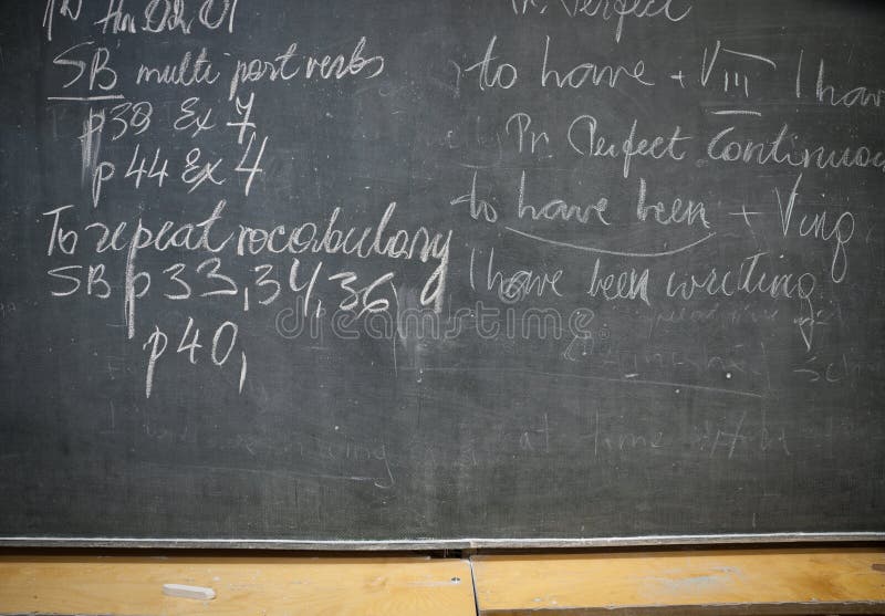 Blackboard With Words: Work-vacation Stock Photo - Image of sign ...