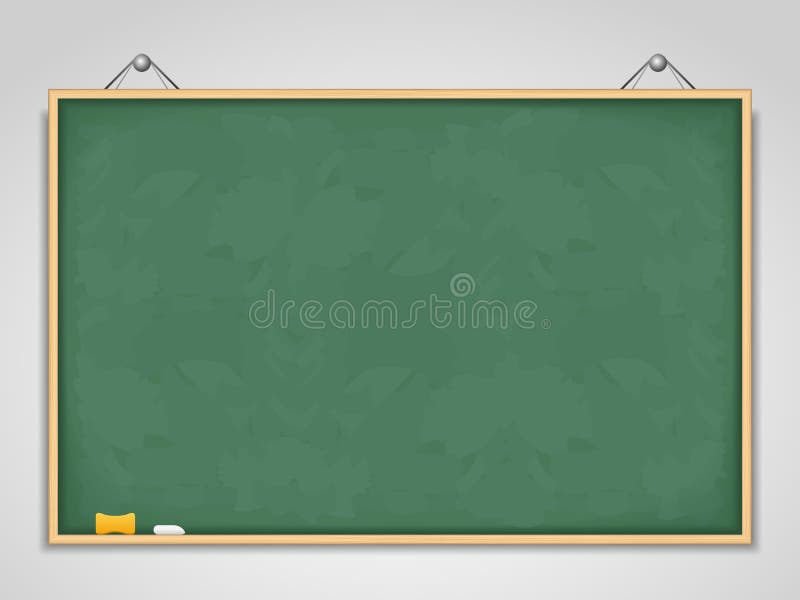 Beautiful Teacher at Blackboard Holding Pointer Stock Vector ...