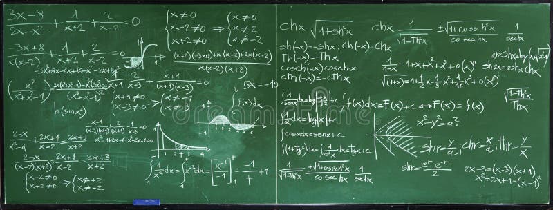 Blackboard stock image. Image of chalkboard, math, white - 27313697