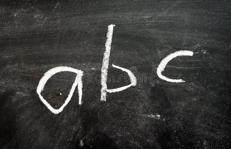 Blackboard - ABC stock photo. Image of written, writing - 654786