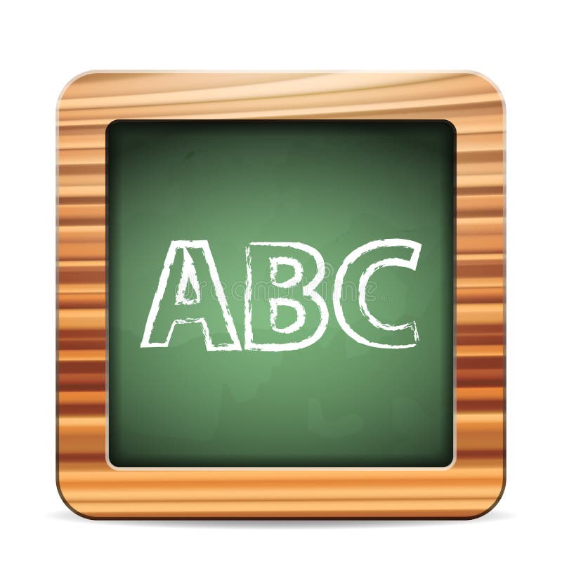 Chalkboard and alphabet stock vector. Illustration of drawing - 10568708