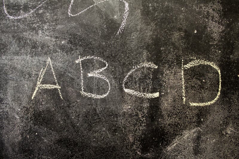 Blackboard with alphabet stock image. Image of modern - 94741895