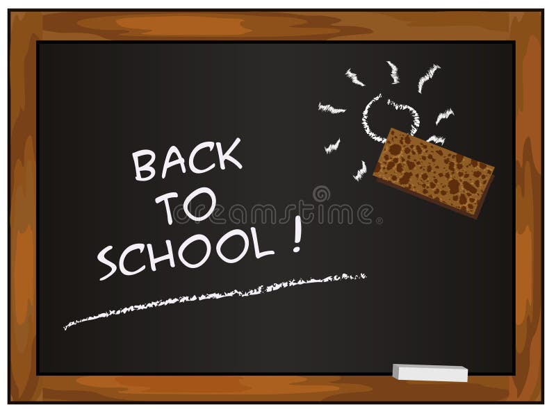 Blackboard Black - Back To School Stock Vector - Illustration of ...