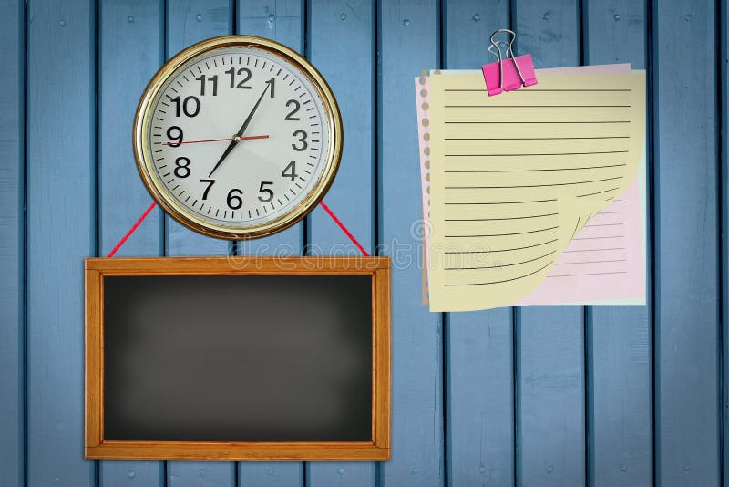Blackboard blank . stock image. Image of clock, office - 50939527