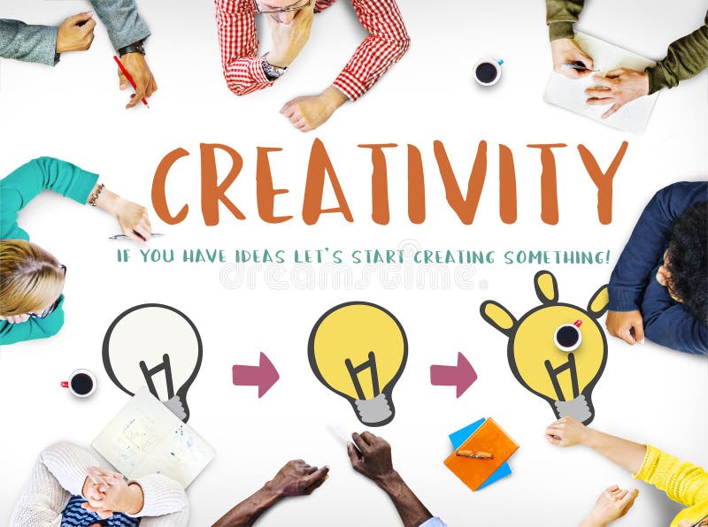 Blackboard Brainstorming Cooperation Planning Meeting Concept Stock ...