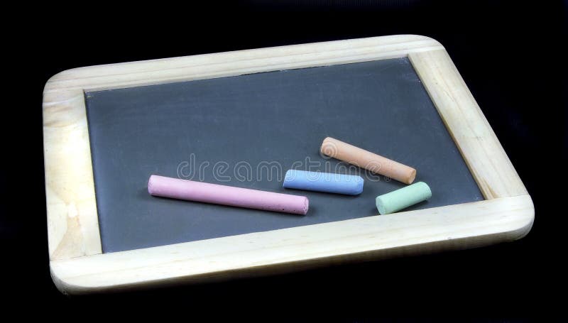 Blackboard With Chalk Picture. Image: 3728193