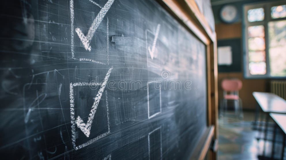 The Blackboard with Chalk.AI Generated Image Stock Image - Image of ...
