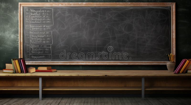 Classroom with Blackboard, Blackboard in the Classroom, School ...