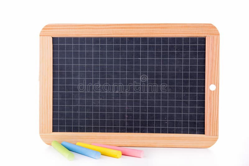 Blackboard and chalk stock image. Image of copy, space - 74220261