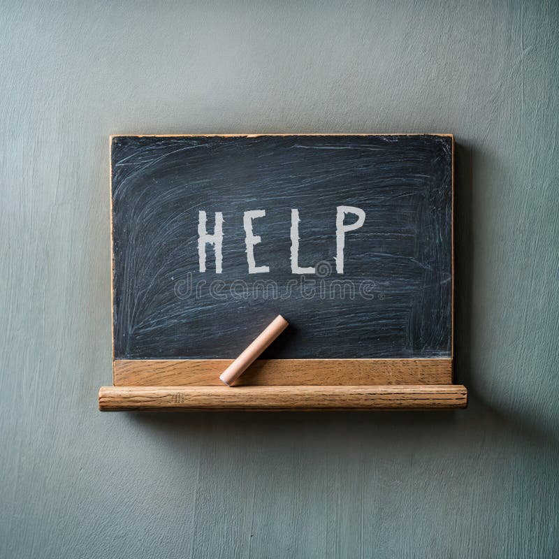 Blackboard with Chalk Text â€œ HELP â€ Special Educational Needs ...