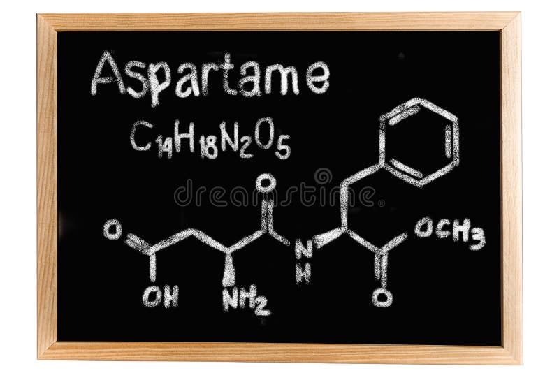 Aspartame structure stock vector. Illustration of atom - 23762804