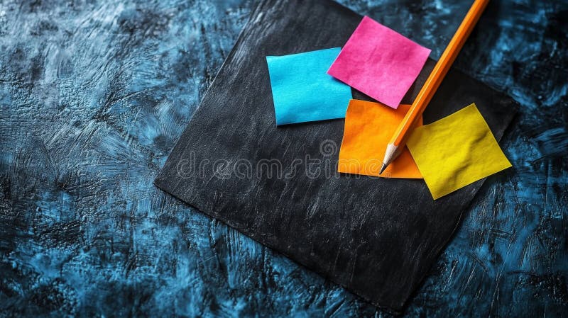 Colorful Sticky Notes Rustic Wooden Surface Stock Photos - Free ...