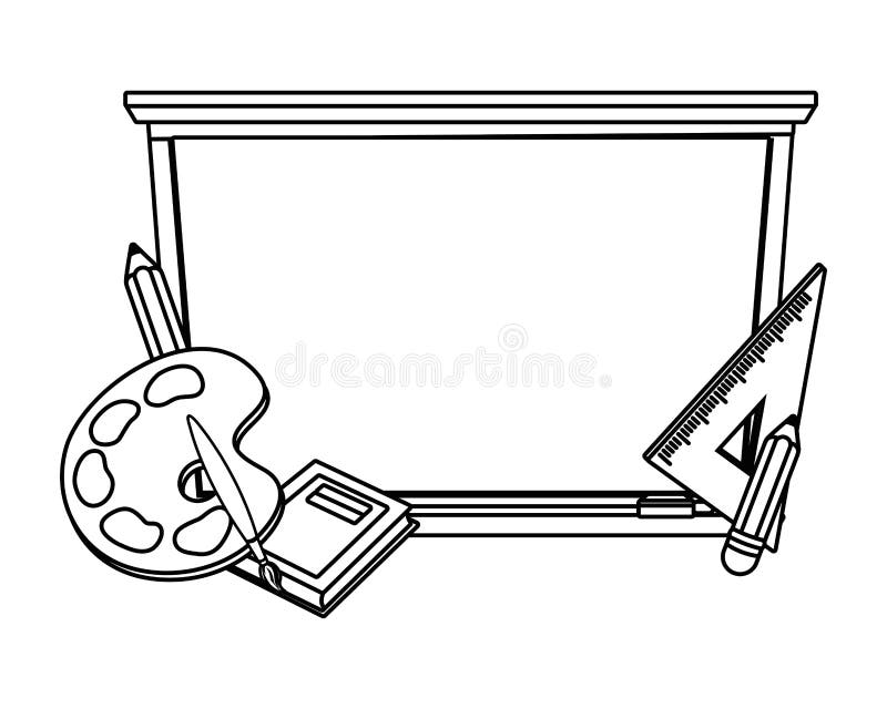 Isolated Blackboard of School Design Vector Illustration Stock Vector ...