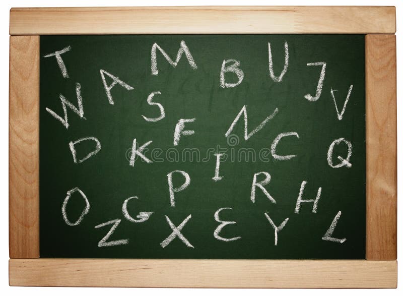 Blackboard alphabet stock image. Image of educated, board - 10343609