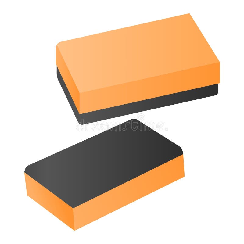 Blackboard Eraser Stationery Vector Stock Illustration - Illustration ...