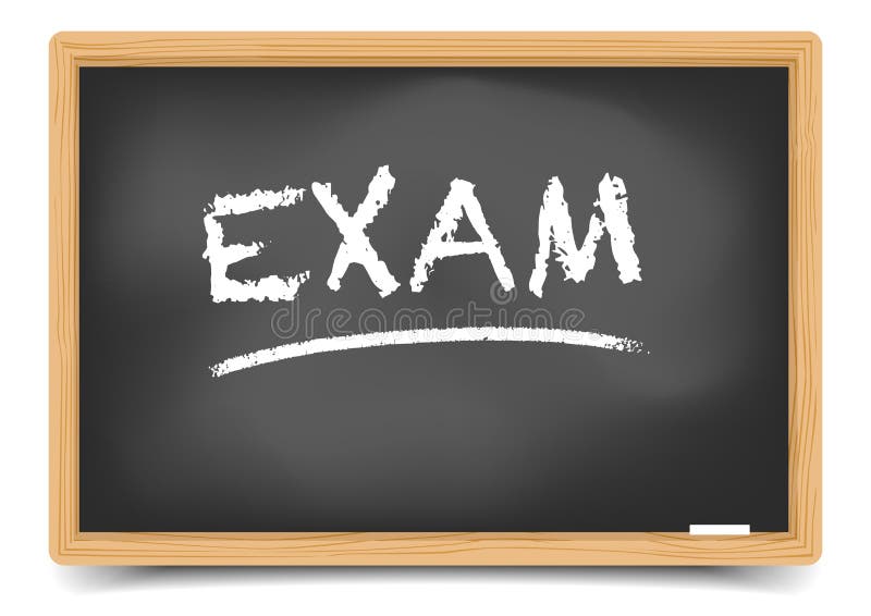 Blackboard Exam stock illustration. Illustration of class - 41583164