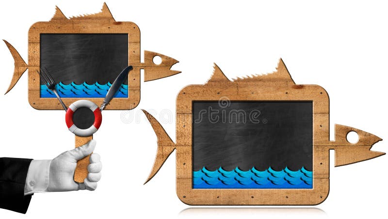 Blackboard Fish Sea Waves Stock Illustrations – 58 Blackboard Fish Sea ...