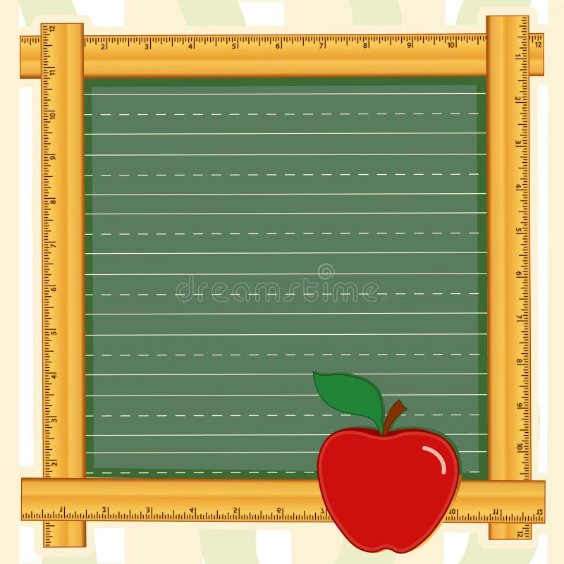 ABC Ruler Blackboard stock vector. Illustration of foot - 18973317