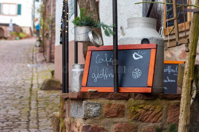 Cafe open sign stock photo. Image of outdoor, brasserie - 242465824