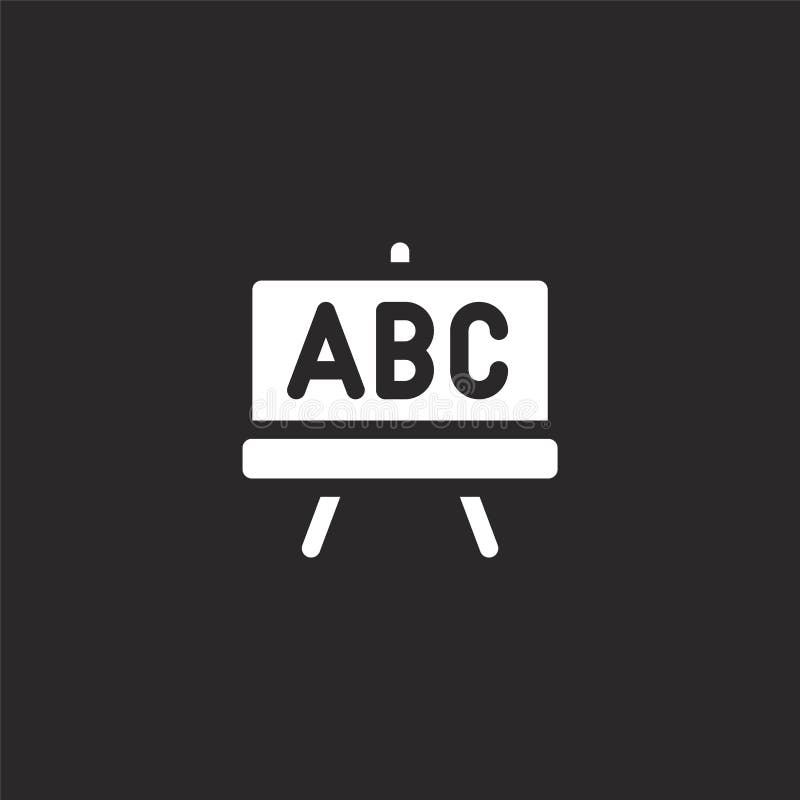 Blackboard Icon. Filled Blackboard Icon for Website Design and Mobile ...