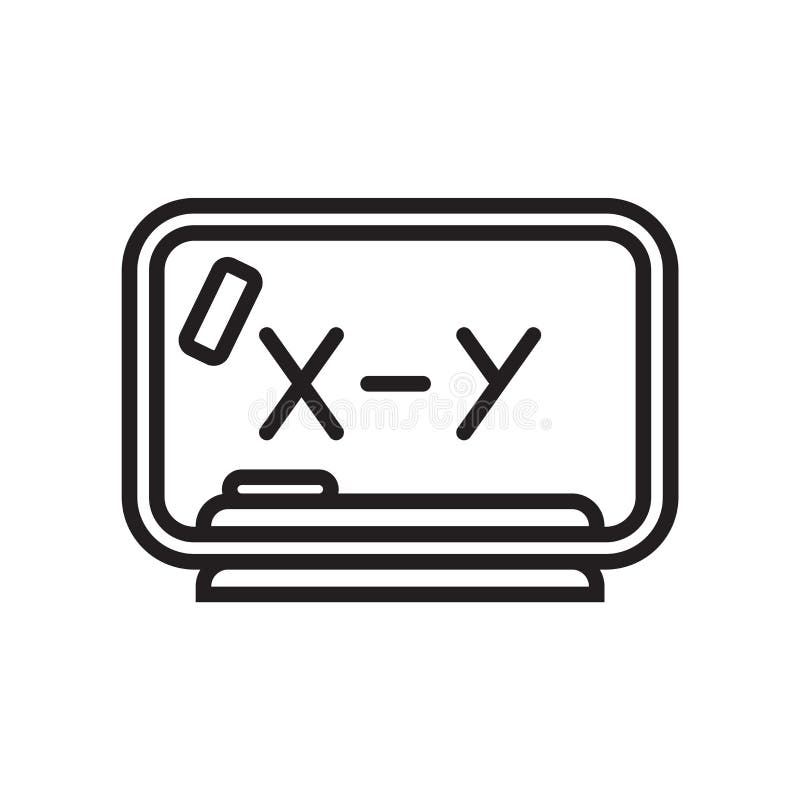 Blackboard Icon Vector Sign And Symbol Isolated On White Background ...