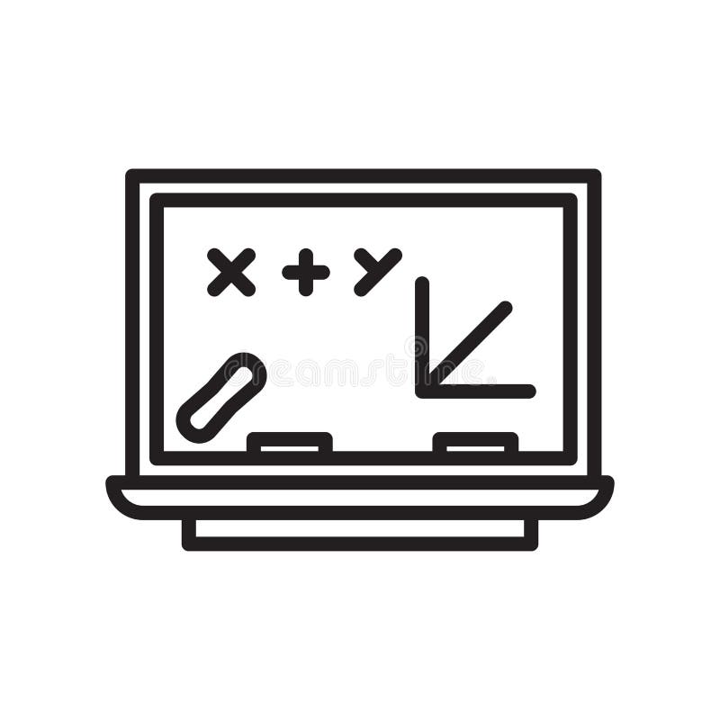 Blackboard Icon Vector Sign and Symbol Isolated on White Background ...