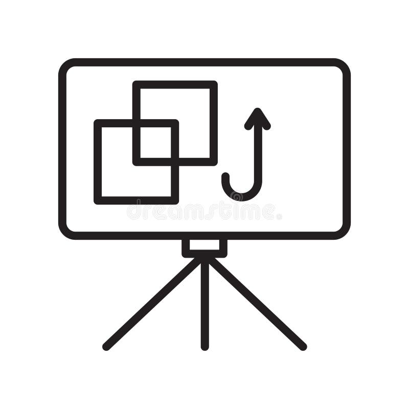 Blackboard Icon Vector Sign and Symbol Isolated on White Background ...