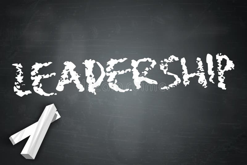 Blackboard Leadership stock illustration. Illustration of blackboard ...