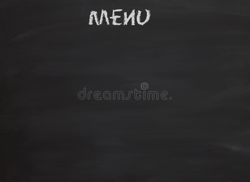 Blackboard Menu stock illustration. Illustration of horizontal - 16680292
