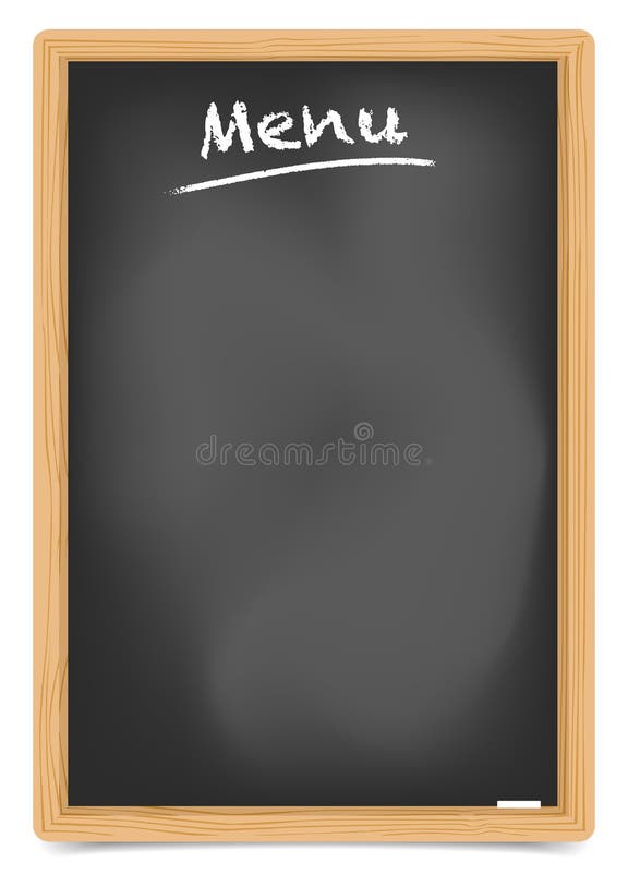 Blackboard Menu stock illustration. Illustration of cuisine - 39325847