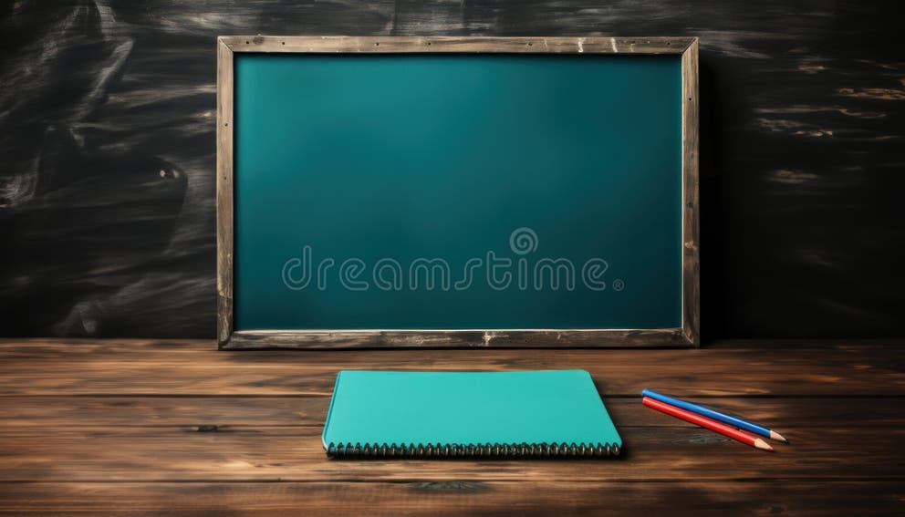 Blackboard and Notebook Setup, Diverse Education and Teachers Day Image ...
