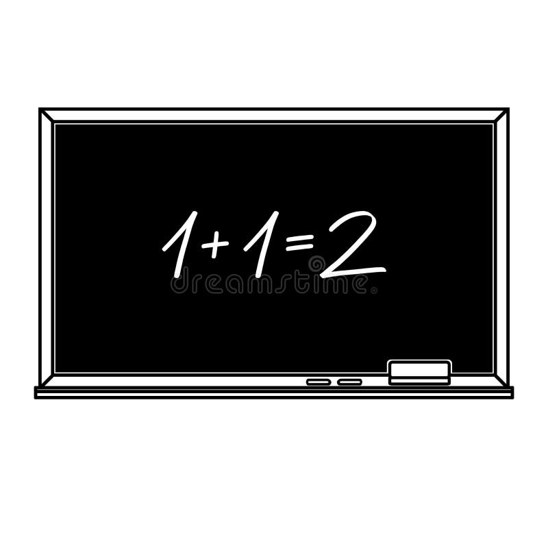 Blackboard Outline Illustration Stock Illustration - Illustration of ...