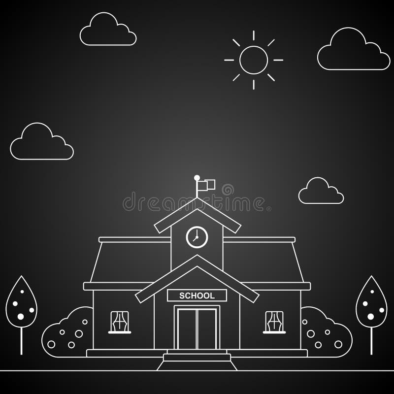 Blackboard School Illustration Design Stock Vector - Illustration of ...