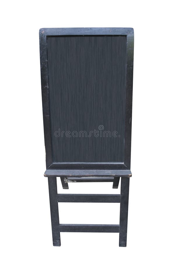 Blackboard Stand Wooden Easel Signboard Isolated Stock Image - Image of ...