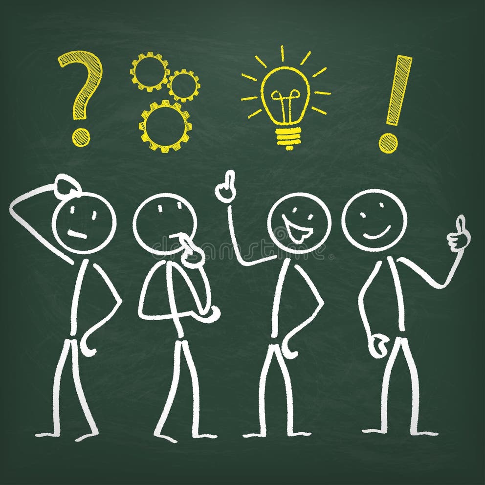 Stickman Chalk Stock Illustrations – 159 Stickman Chalk Stock ...