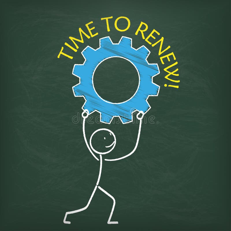 Stickman Time Management Clock Schedule Stock Vector - Illustration of ...