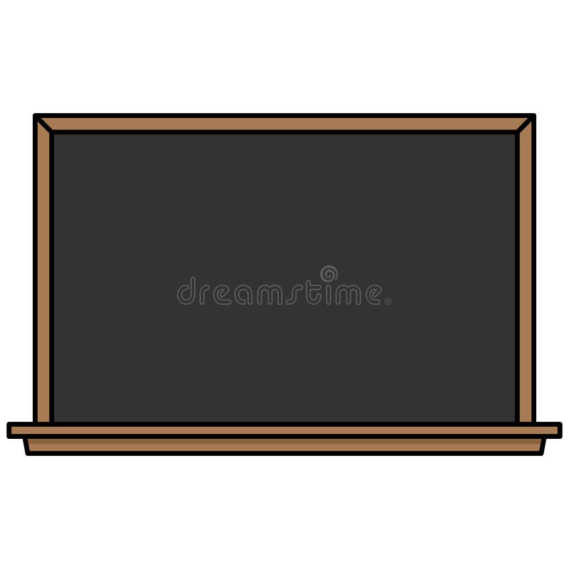 Blackboard stock vector. Illustration of classroom, education - 124878962