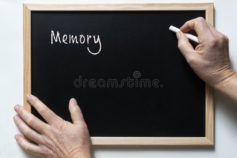 The word memory stock image. Image of empty, handwriting - 168296529