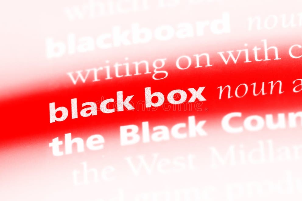 Blackbox stock image. Image of writing, definition, idea - 114413075