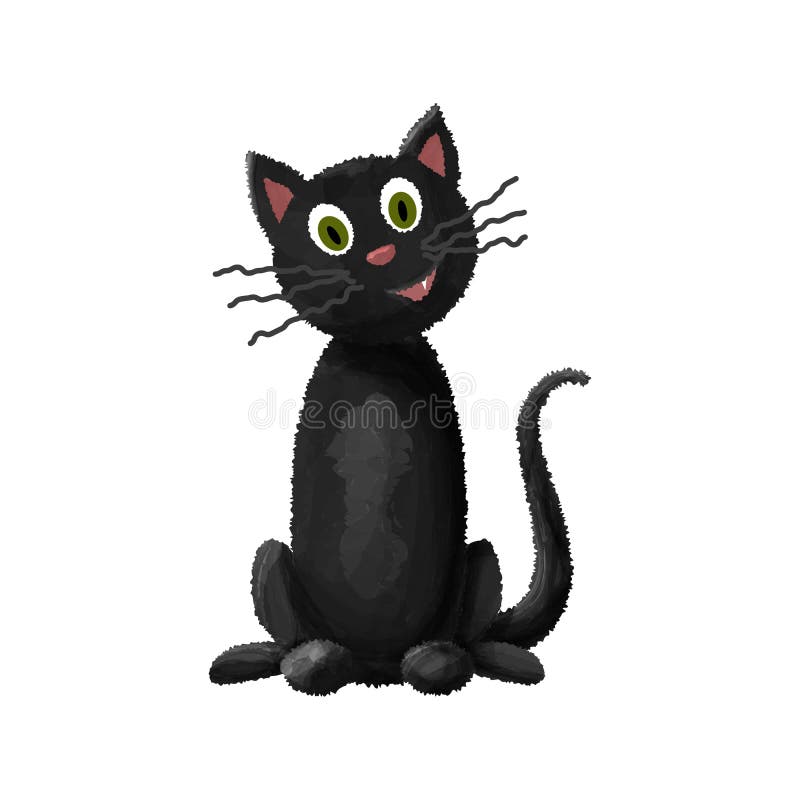 Smiling Black Cat Stock Illustrations – 8,718 Smiling Black Cat Stock ...