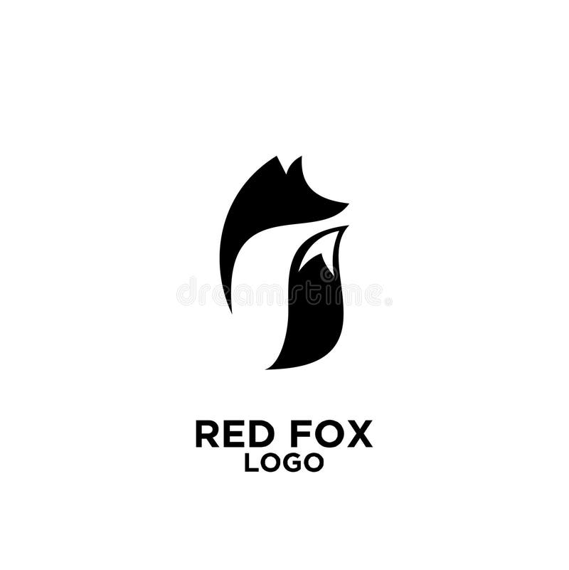 Red Fox Modern Abstract Simple Logo Icon Design Stock Vector ...