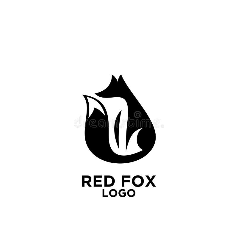 Red Fox Modern Abstract Simple Logo Icon Design Stock Vector ...